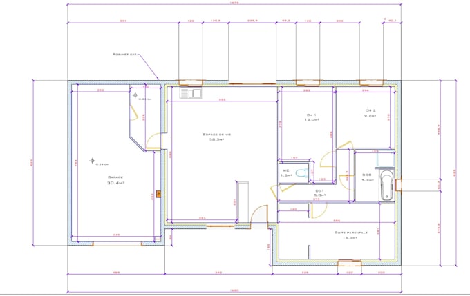 Convert your hand drawn sketch into a professional autocad drawing by ...