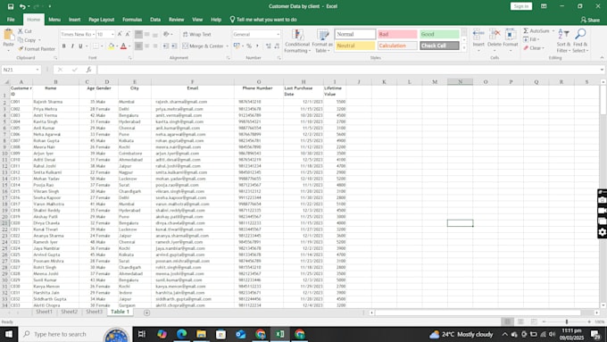 Clean, format, organize, and analyze your data in excel professionally by Pro_handwriting | Fiverr