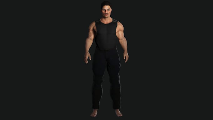 Aaa realistic 3d character, face skin, lip sync, xgen hair, 4k texture ...