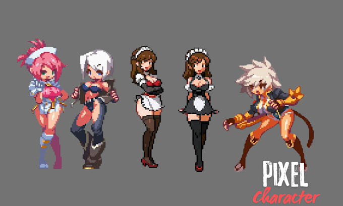 Dibujar arte de píxeles 2d nsfw, hoja de sprites de arte de píxeles ...