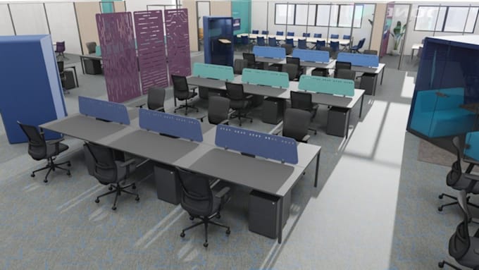 Design, space plan and 3d render your office space by Design_renders ...