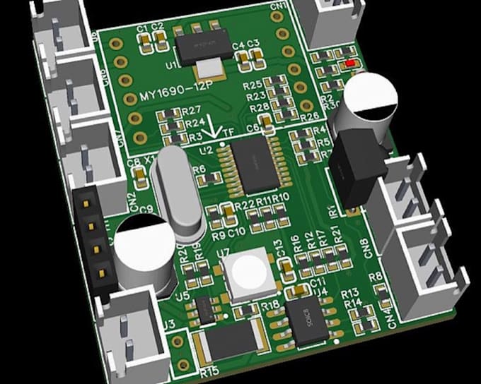Design pcb board, schematic, circuit in eagle altium kicad prototyping ...