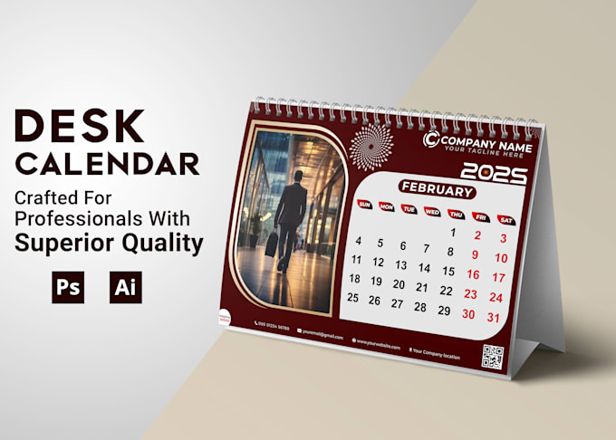 Create a professional calendar design for your company with a modern look by Md_utsho_45 | Fiverr