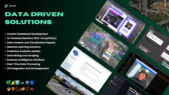 Custom dashboards, bi , predictive analytics ,ml, ai, nlp, compvision solutions by Devcoree | Fiverr