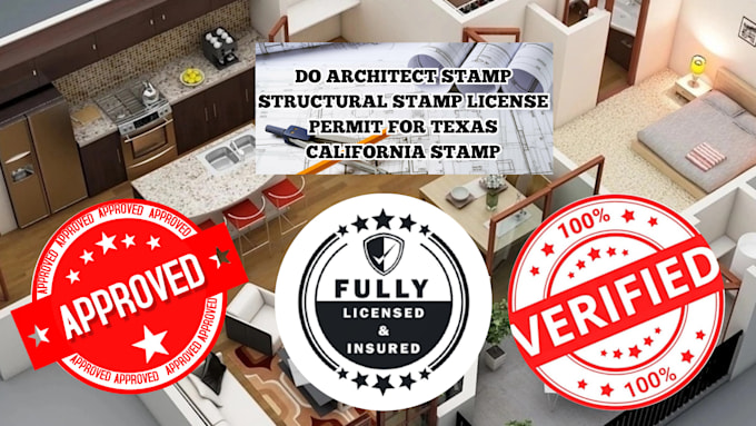 Do architect stamp structural stamp license permit for texas california ...