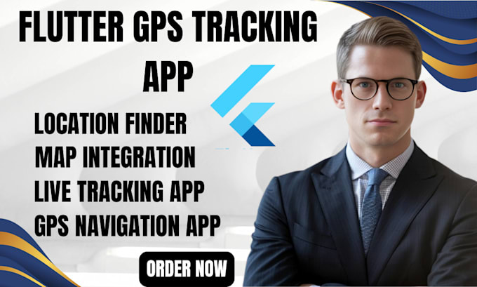 Build gps tracking app location app map integration to flutter app vpn app ios by Dan_flutterapp ...