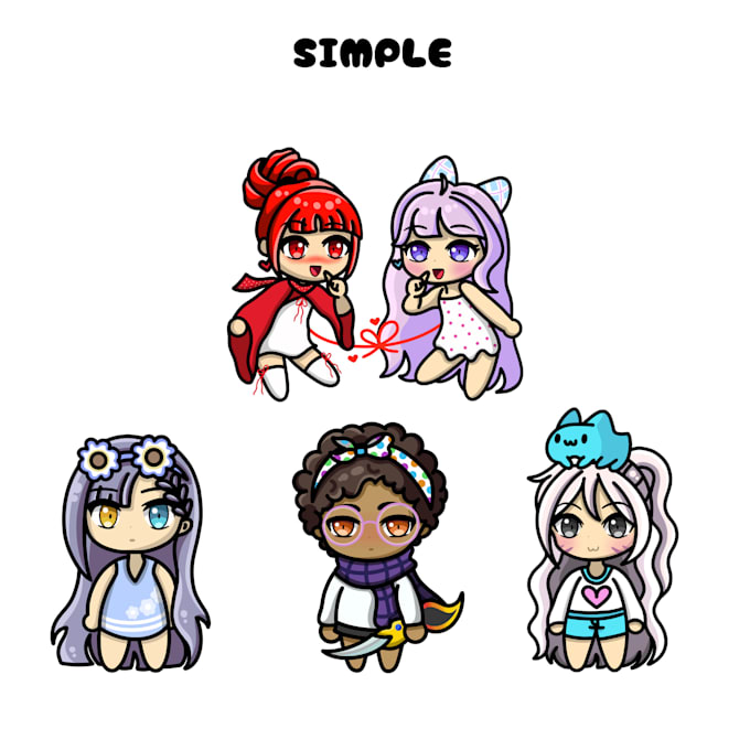 Design a chibi character icon for your game avatar by Callie_thomas ...