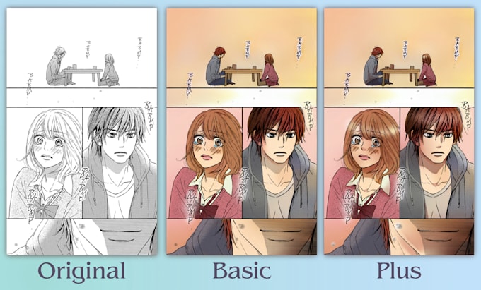 Colorize your comic, manga or webtoon using ai by Minatangerina | Fiverr