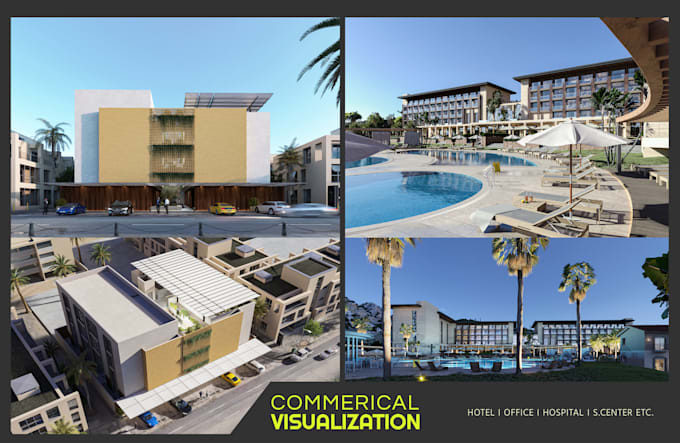 Create realistic commercial architectural 3d rendering by Derdabal | Fiverr