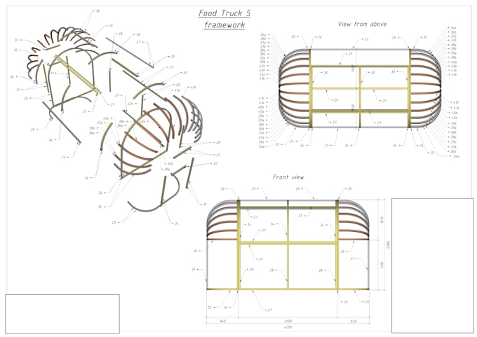 Design a food track according to your dimensions by Mikhail3d | Fiverr