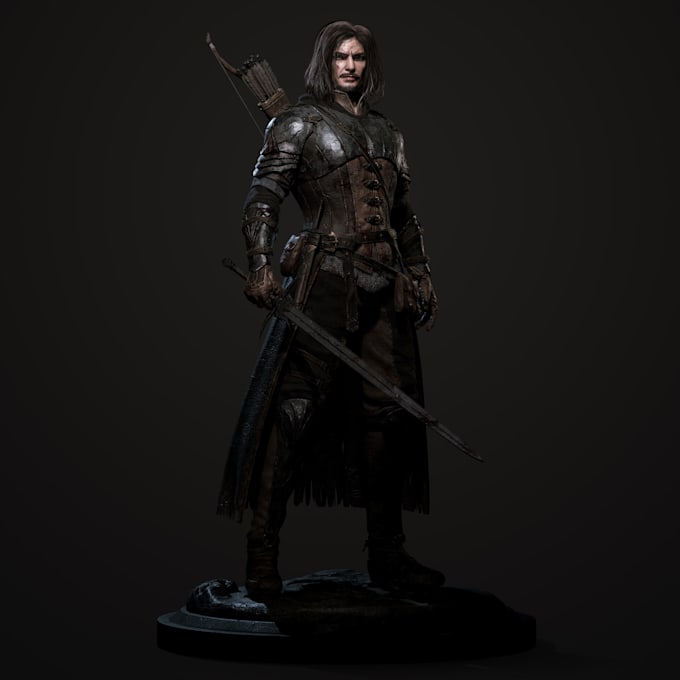 Refine ue5 game character, game asset, pbr texture, ue5 rig, animate ...