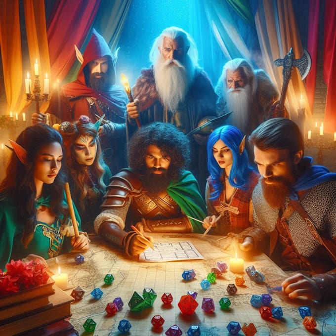 Do a dnd character art and dnd character art by Fredross4 | Fiverr