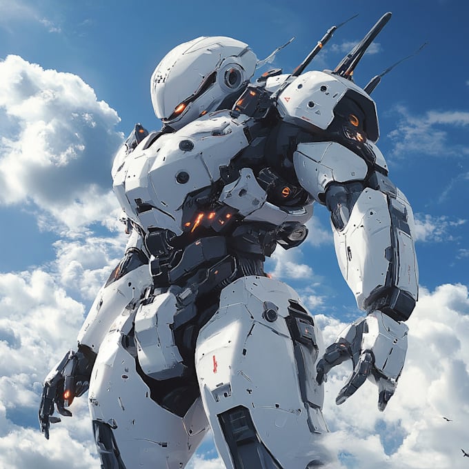 Design gundam, transformers, mecha robot and concept art of futuristic ...