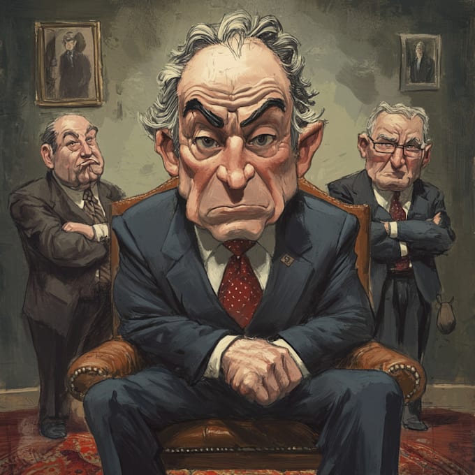 Illustrate your political cartoon in unique style by Monterya | Fiverr