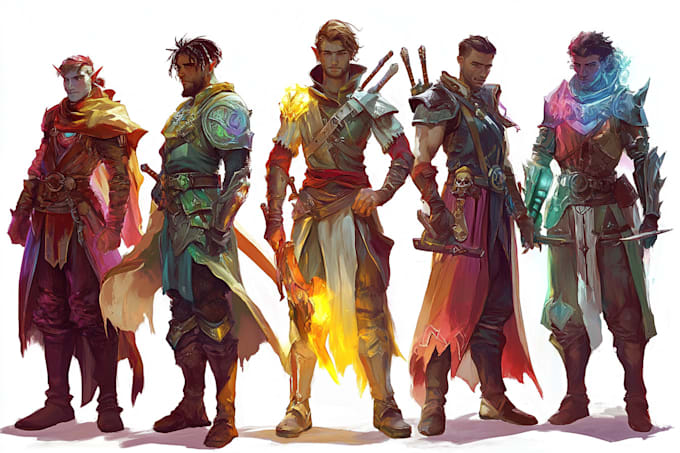 Draw your dnd character, party, or oc by Morneoodman | Fiverr