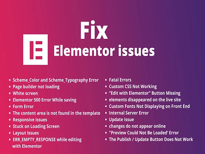 Fix elementor loading issues, design errors, and css bugs fast by ...