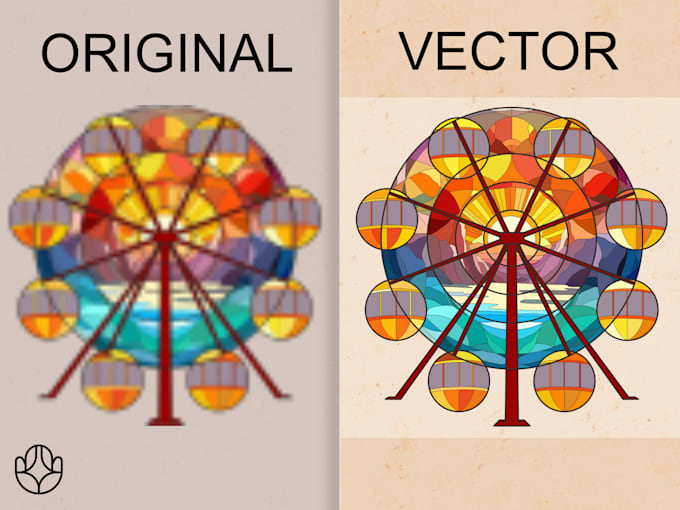 Do vector tracing art, redraw image logo into vector using corel by ...