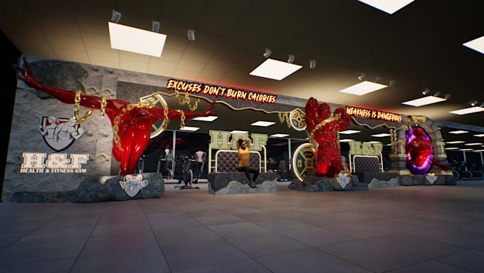 Create creative interior spatial 3d design mockup by Krishnasingh78 | Fiverr