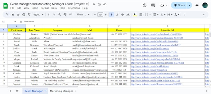 Be va for fast excel data entry, copy paste, web research and lead generation by Seo_polas17 ...