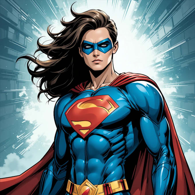 Create concept art superhero character design for comics by ...