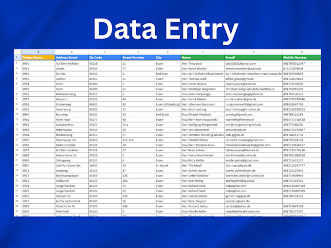 Be virtual assistant for data entry, data collection, copy paste, web research by Dataincrease ...