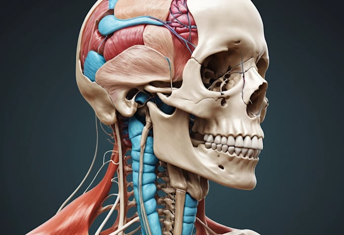 Draw digital coloured anatomy and medical illustrations by Hanitglas ...