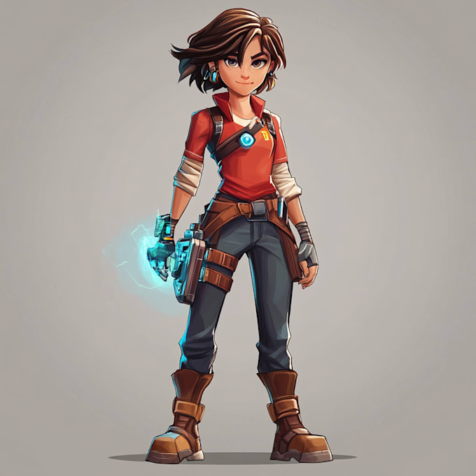 Draw 2d game character assets, props, background, oc by Nelia_fouch8 ...