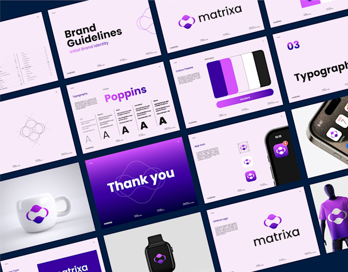 Design stunning brand identity design with logo colors and brand ...