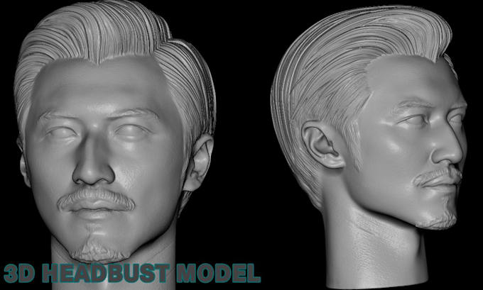 Sculpt realistic 3d head 3d face bust up 3d full body model for 3d ...
