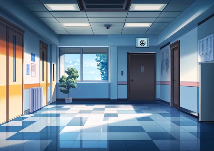 Draw anime game background scenery art for visual novel by Hectoarza ...