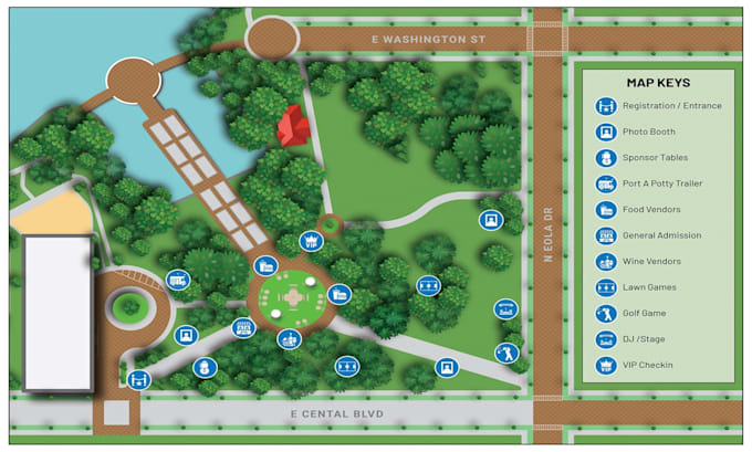 Do vector map design for event, festival, city or any custom map ...