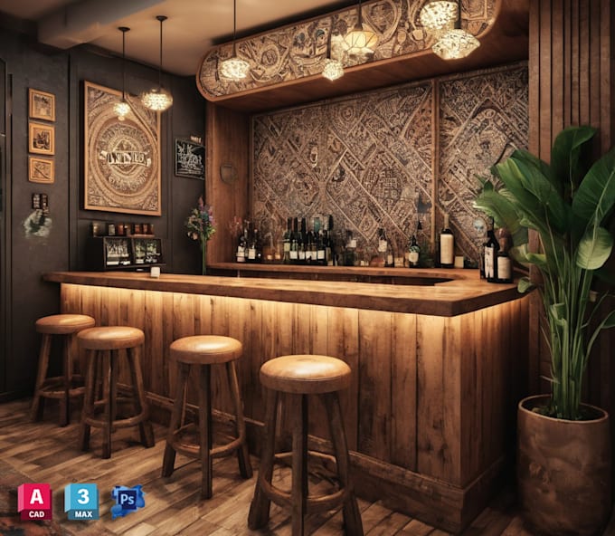 Design small night club in minimal and modern style by Erfan_moqadam ...