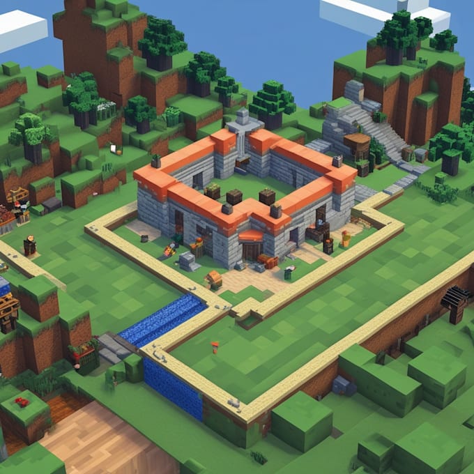 Build an amazing custom minecraft structure for you by Basit_kids | Fiverr