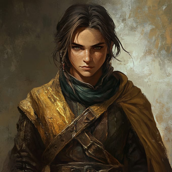 Draw a awesome quality dnd character art fantasy scifi illustration by ...