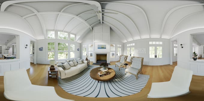Sketchup 3d model interior visualization walkthrough and 360 panoramic rendering by Shallyman ...
