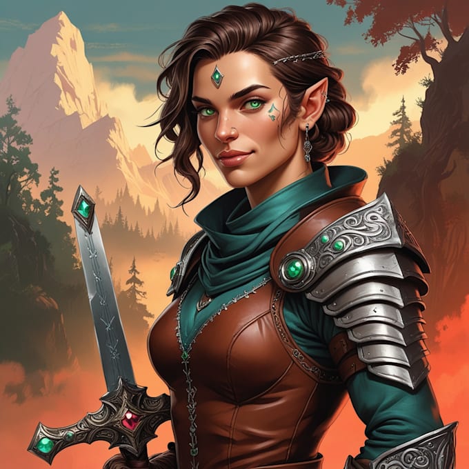 Draw your dnd character art by Dale_lutz | Fiverr