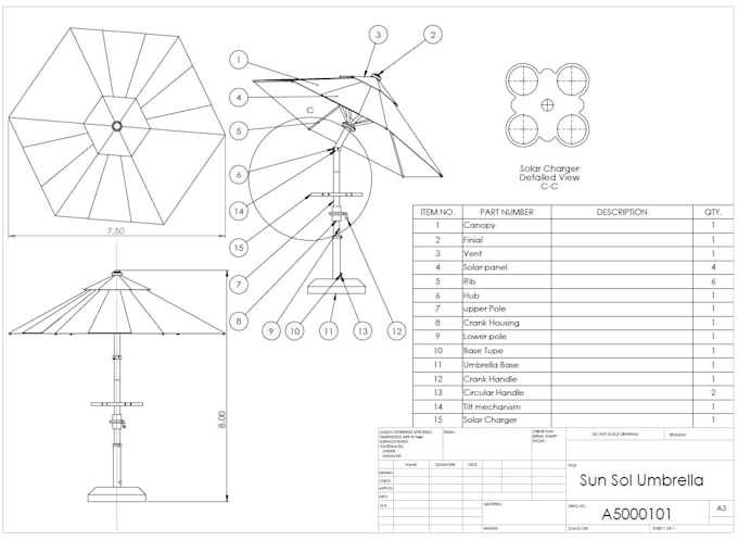 Create 2d patent drawings for product registration by Augustabg | Fiverr