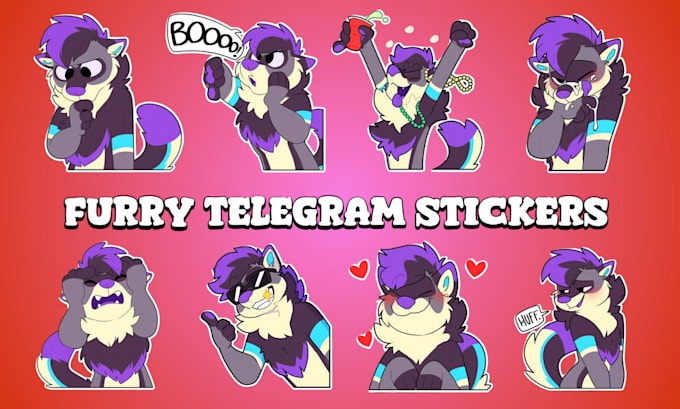 Draw nsfw sticker furry telegram stickers animated sticker crypto ...
