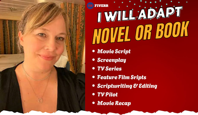Professionally adapt your novel, story or book into screenplay, movie script by Vic_script | Fiverr