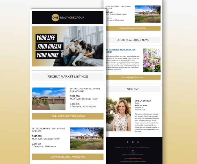 Design a professional html email template or newsletter by Milkyway1315 ...