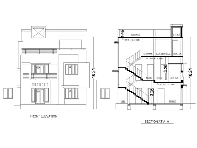Draw 2d shop floor plan and shop roof plan in autocad by Arch_toyo | Fiverr