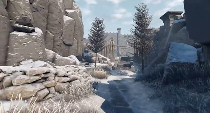 Design 3d game environment, level design game art in unreal engine ue5 landscape by Rayjay_3d ...