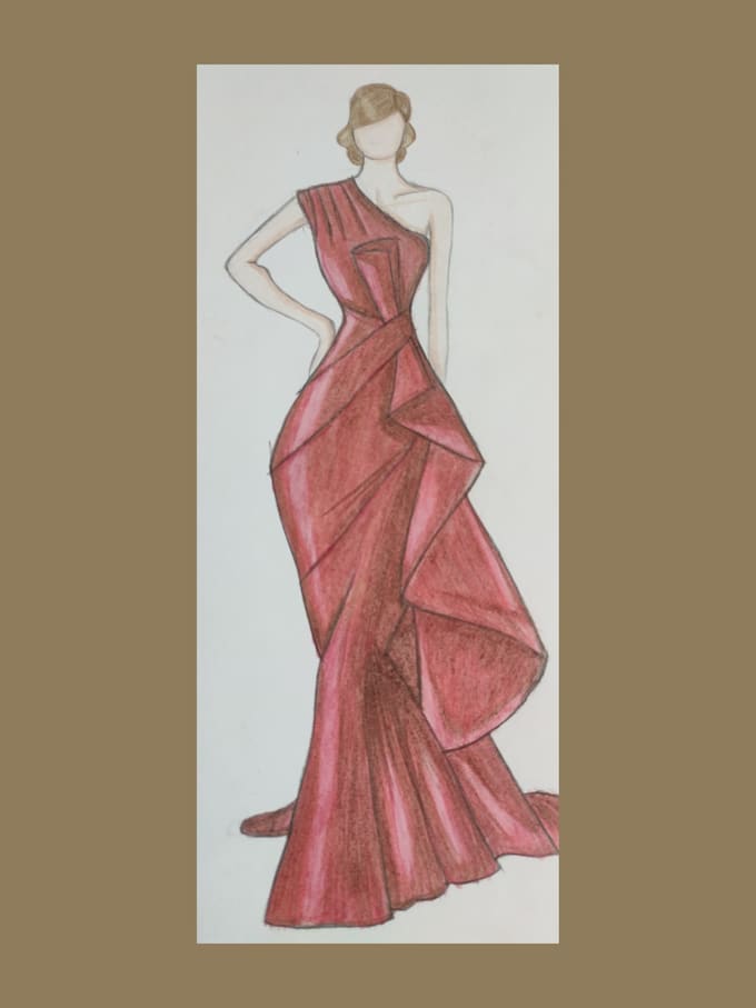 Design custom costume , fashion illustrations by Arohi_designs | Fiverr