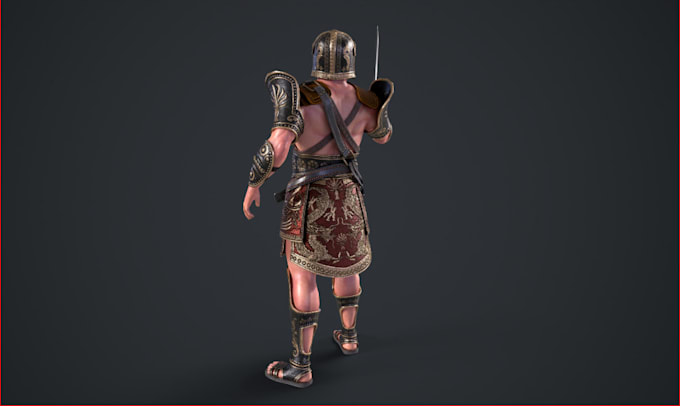 Unity game character, sfw realistic model,ue5 rig,war game asset,mascot ...