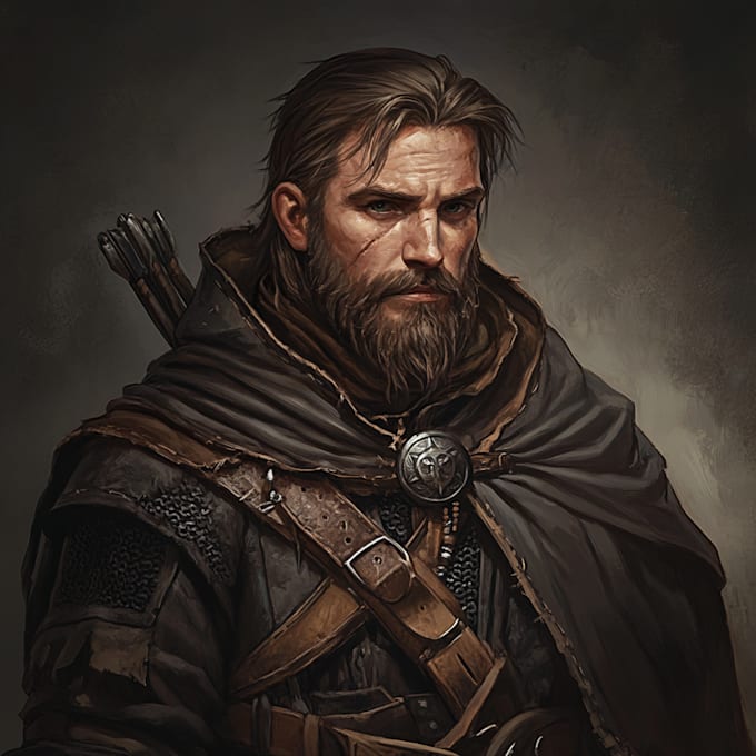 Dnd character artwork and dnd character artwork with a distinct ...