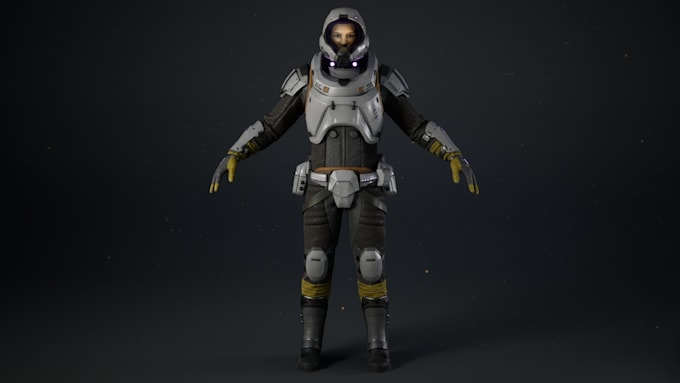Unity game character, sfw model, texture, war game assets, ue5 rig ...