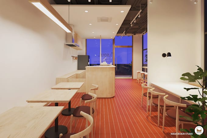 Design and render retail stores interior and exterior, bakery store ...