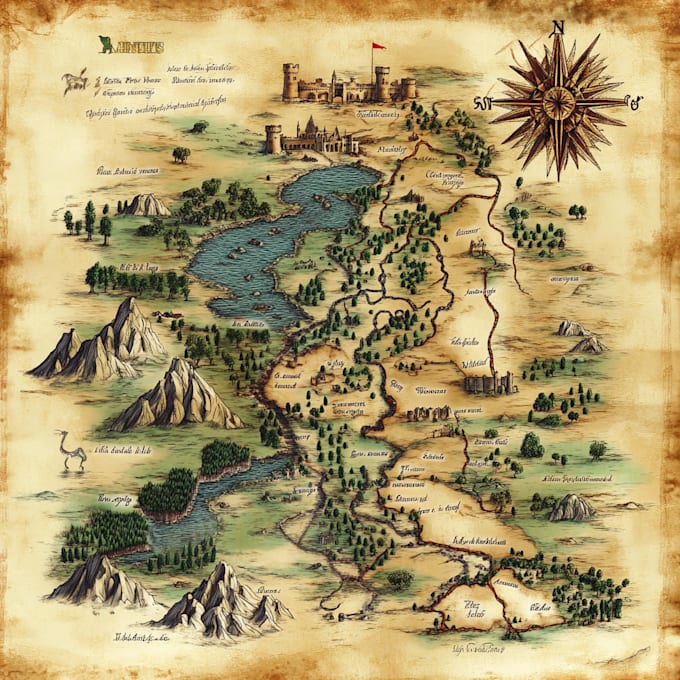 Make fantasy maps of world, region for your rpg game by Hassanamb | Fiverr
