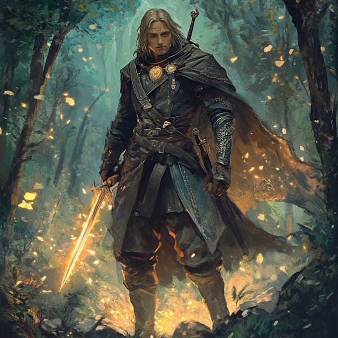 Make a awesome dnd character art and dnd character art by Kapheira | Fiverr
