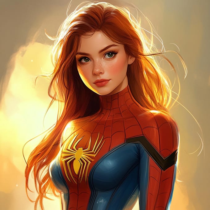 Make a unique superhero cartoon character by Caigenia | Fiverr